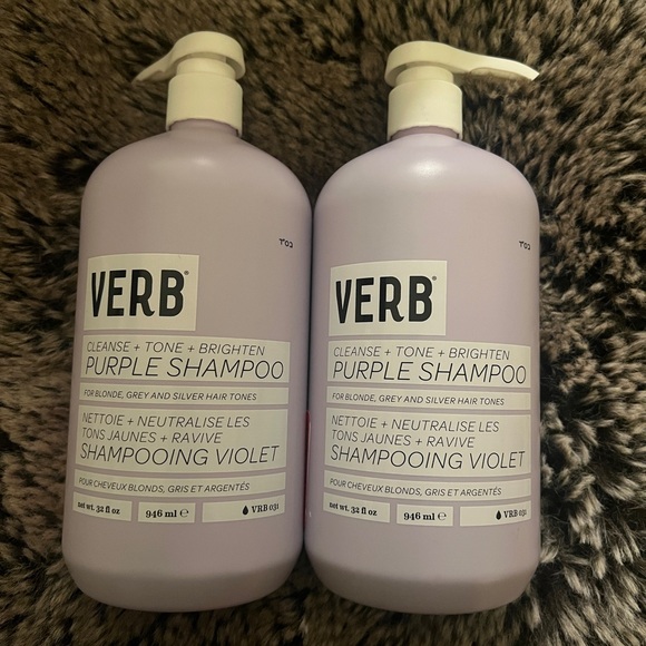 Verb | Hair | Verb Cleanse Tone Brighten Purple Shampoo 32 Floz 946ml ...